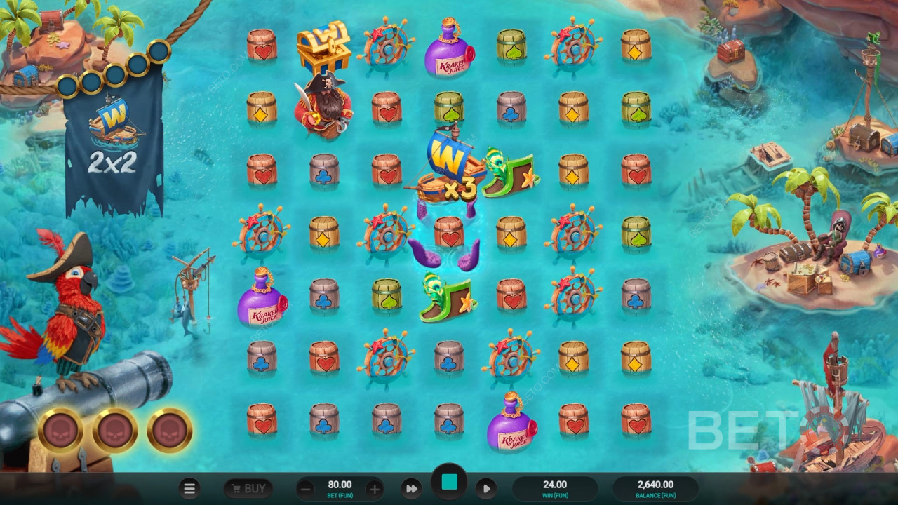 Kraken's Cove Free Play in Demo Mode Slot Review